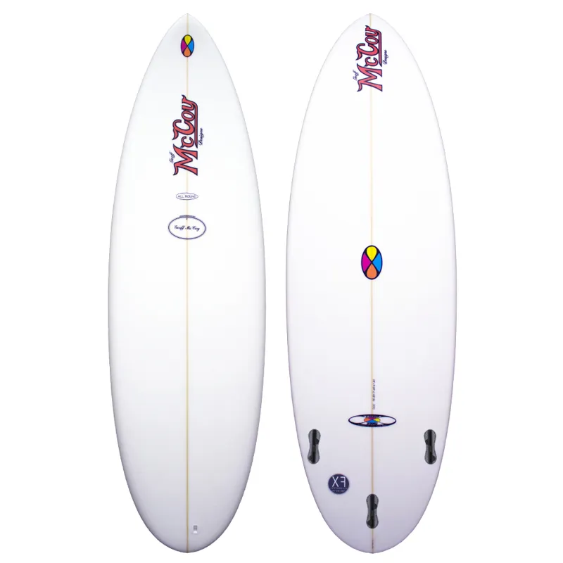 McCoy Surfboards All Round Nugget XF FCS2 in Clear