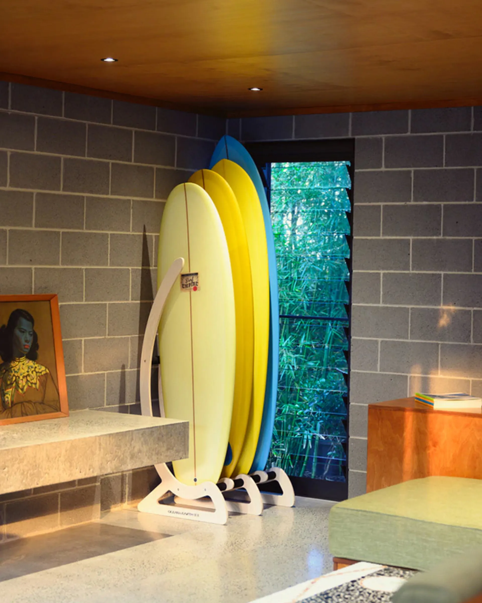 Ocean and Earth Timber Free Standing Board Rack / 1-4 Boards